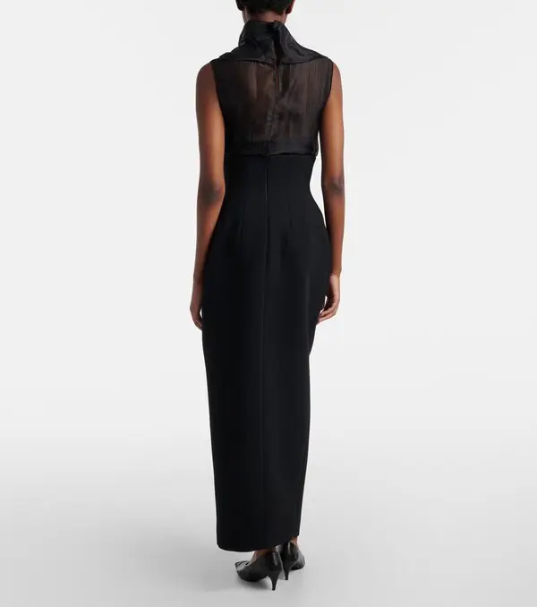 Khaite Luiza Crêpe Maxi Skirt