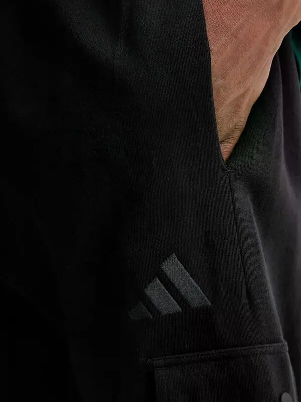 Adidas Logo-embroidered Cargo Pants