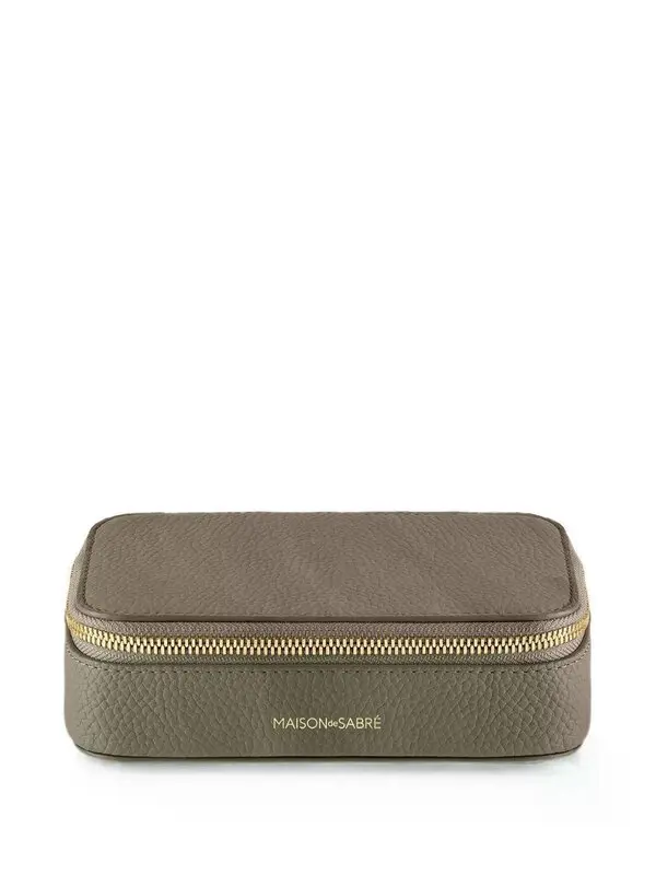MAISON DE SABRE Leather Jewellery Case - Neutrals