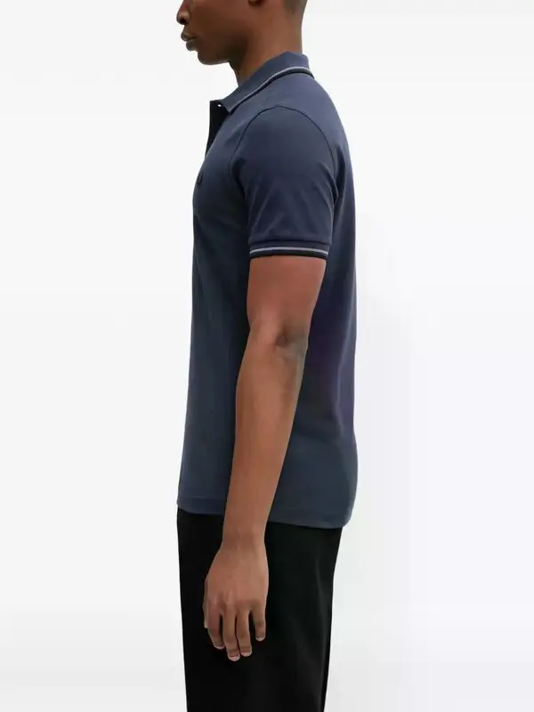 Fred Perry Contrast-trim Logo Polo Shirt