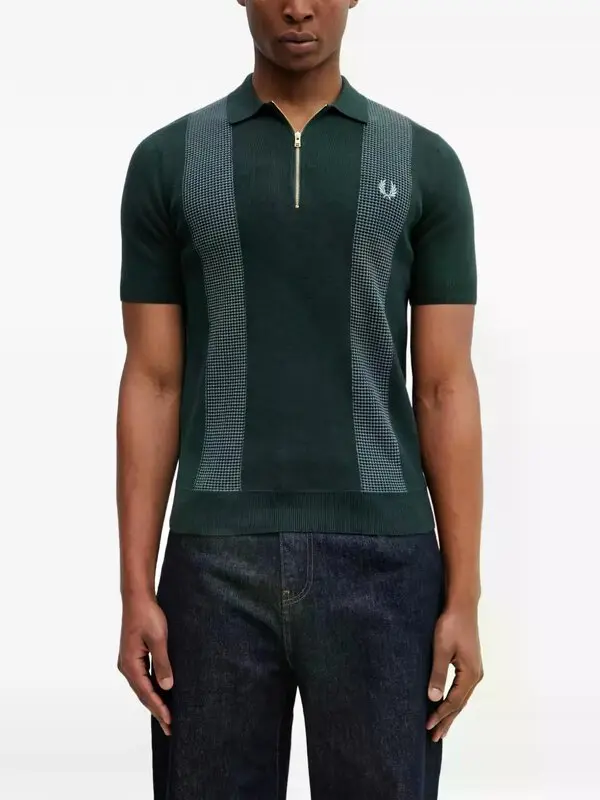 Fred Perry Half-zip Polo Shirt - Green