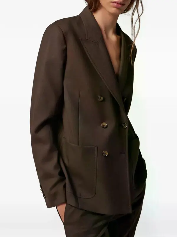 Paul Smith Double-breasted Patch Pocket Blazer