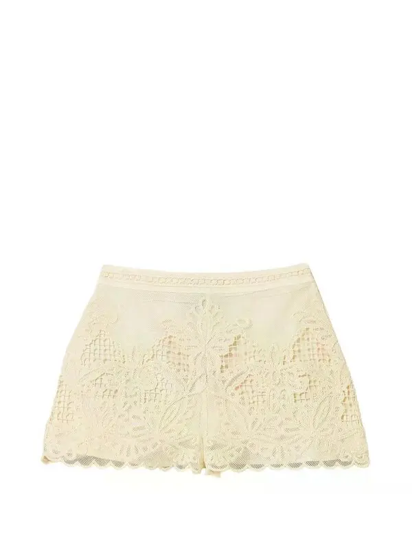 TWINSET Embroidered Mesh Shorts
