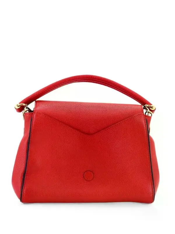 LOUIS VUITTON Double V Handbag In Calfskin With Monogram Canvas - Red