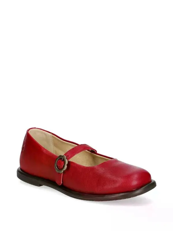 Fly London Buckle-fastening Leather Ballet Flats