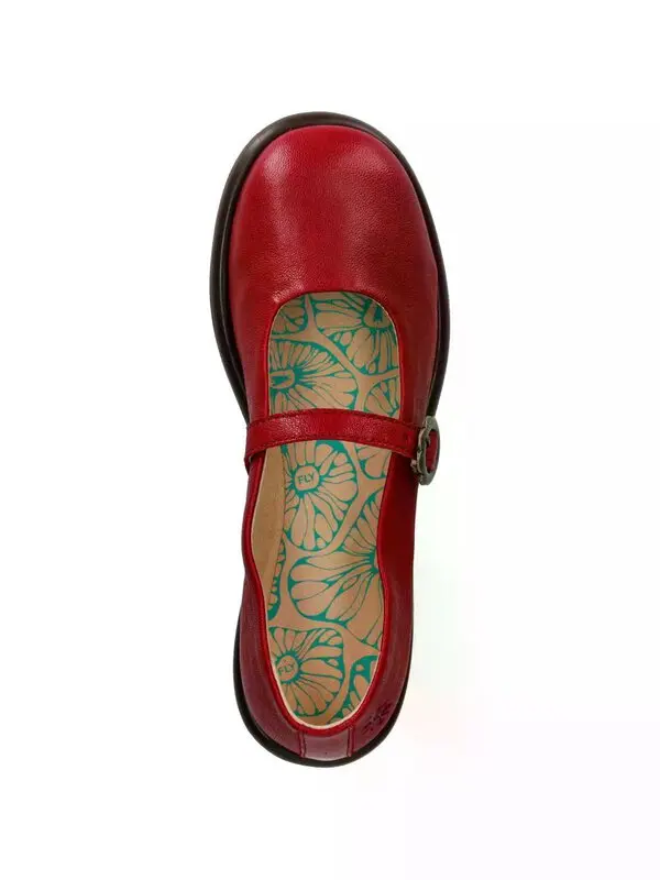 Fly London Buckle-fastening Leather Ballet Flats