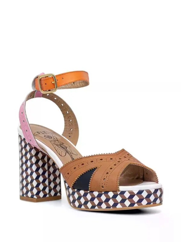 Fly London Perforated Platform Pumps