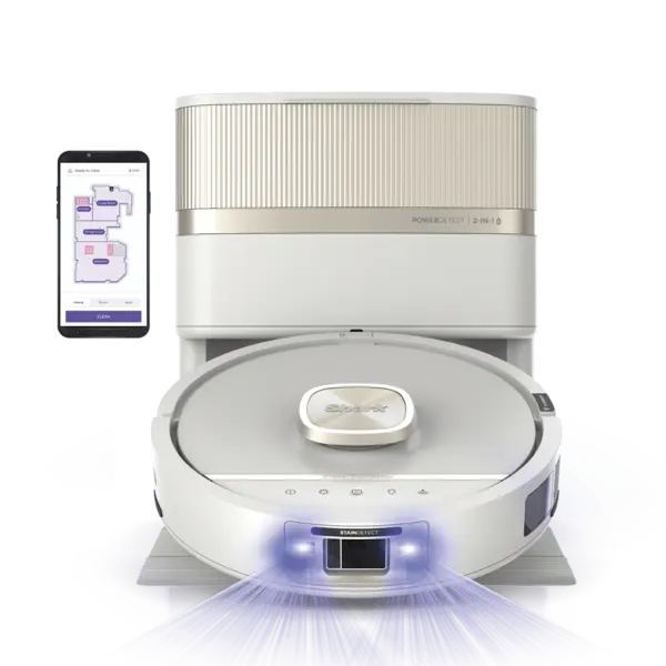 SHARK Powerdetect Uv Reveal 2-in-1 Vacuum & Mop, Luxe Collection - Ivory