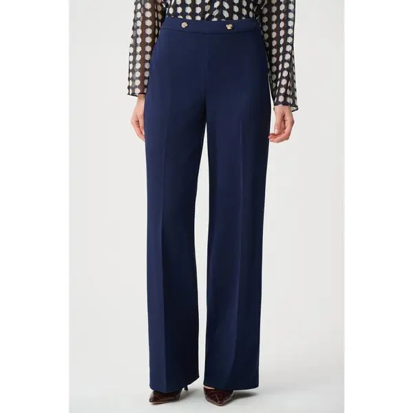Joseph Ribkoff Scuba Crepe Wide Leg Pull-on Pants