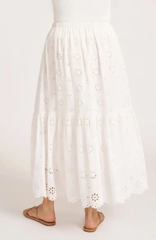 Matty M. Shayla Eyelet Lace Cotton Skirt