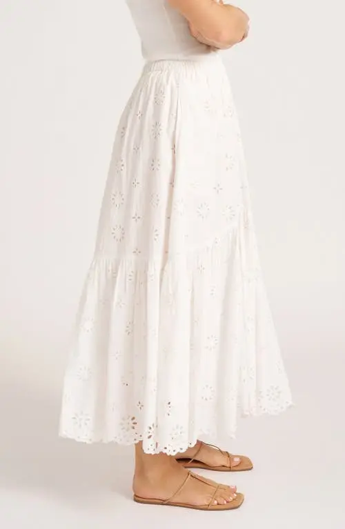 Matty M. Shayla Eyelet Lace Cotton Skirt