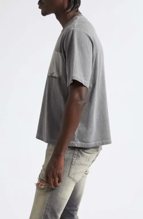Amiri Faded Pocket Crop T-shirt