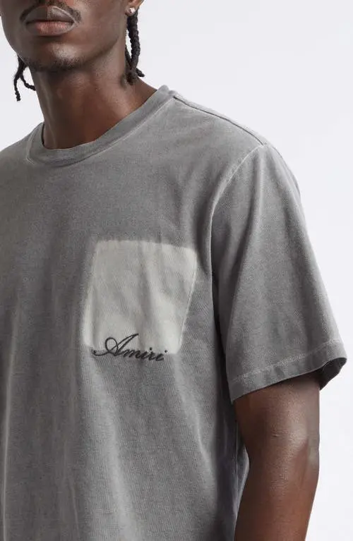 Amiri Faded Pocket Crop T-shirt