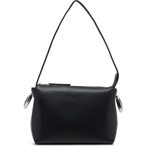 DIESEL® D-rop Leather Shoulder Bag - Black
