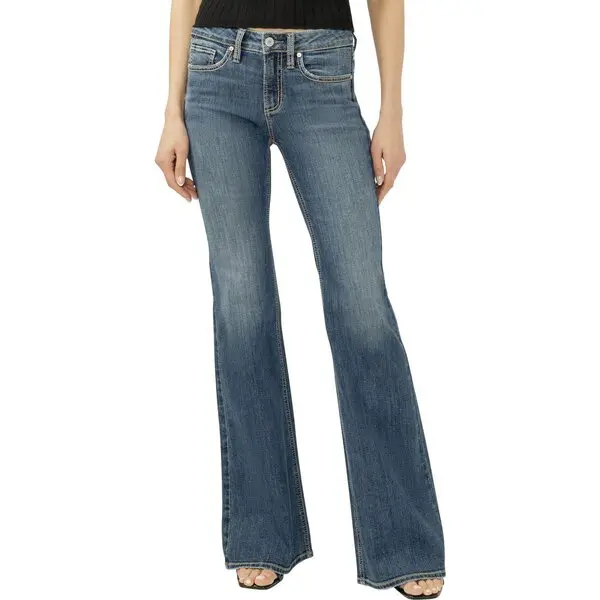 SILVER JEANS CO. Suki Flare Leg Jeans - Beverly