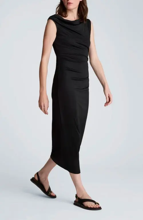 KENNETH COLE One-shoulder Ruched Maxi Dress