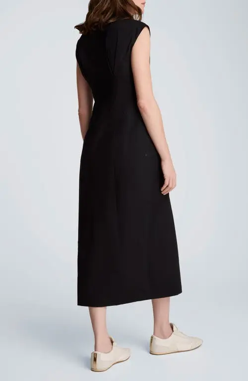 KENNETH COLE Pleated Maxi Shirtdress