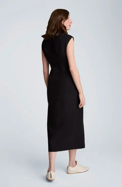 KENNETH COLE Pleated Maxi Shirtdress