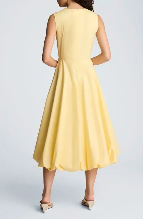 KENNETH COLE Sleeveless Bubble Hem Midi Dress