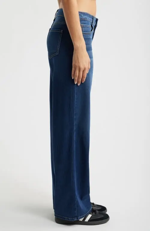 YMI Britney Low Rise Wide Leg Jeans - Dark Blue