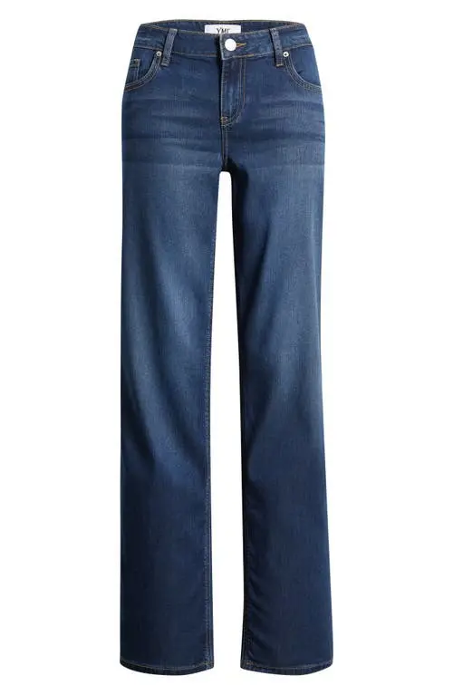 YMI Britney Low Rise Wide Leg Jeans - Dark Blue