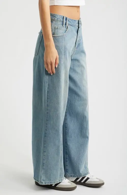 YMI Relaxed Wide Leg Jeans - Medium Blue