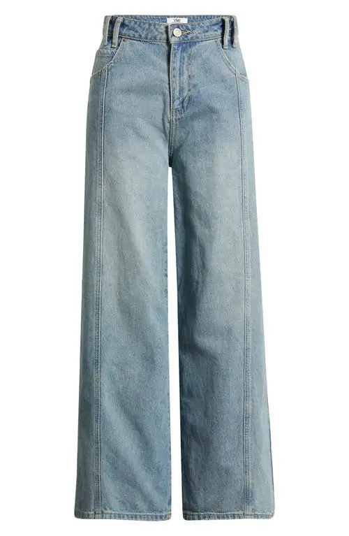 YMI Relaxed Wide Leg Jeans - Medium Blue
