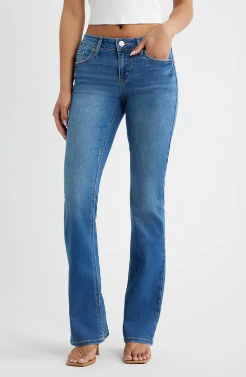YMI Jessie Mid Rise Bootcut Jeans - Medium Blue