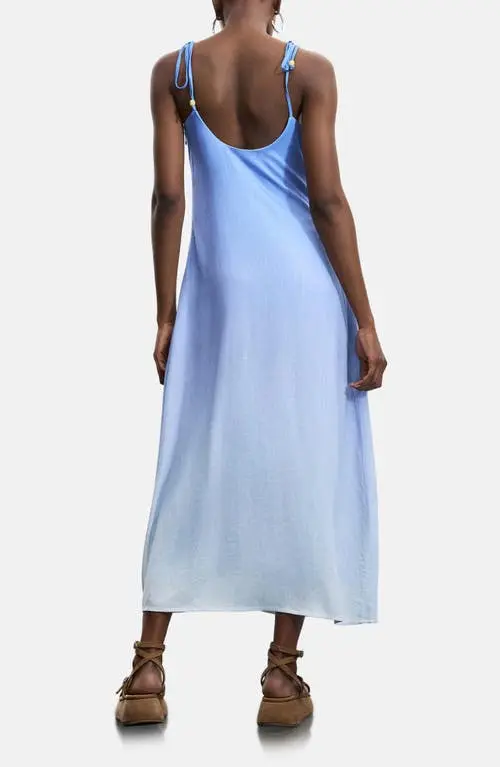 Desigual Embellished Tie Strap Maxi Dress