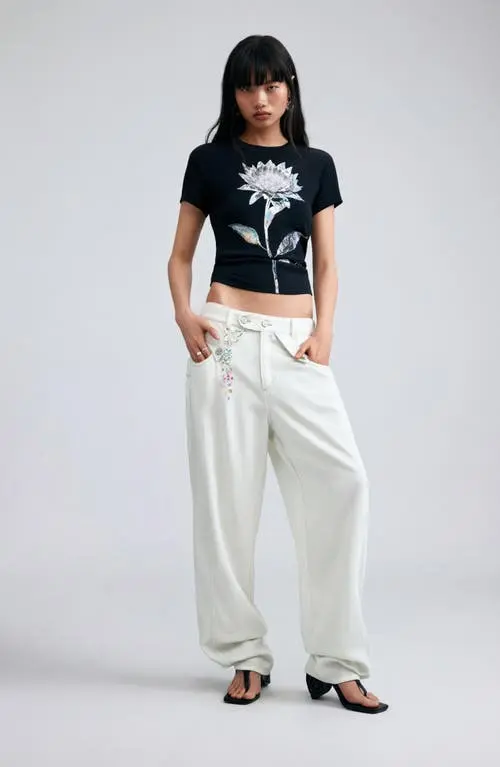 Desigual Flower Graphic T-shirt