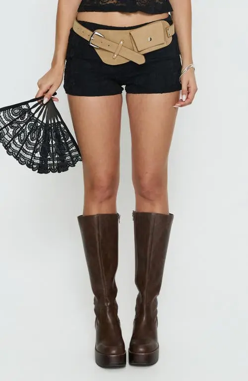 Princess Polly Daveney Lace Micro Shorts