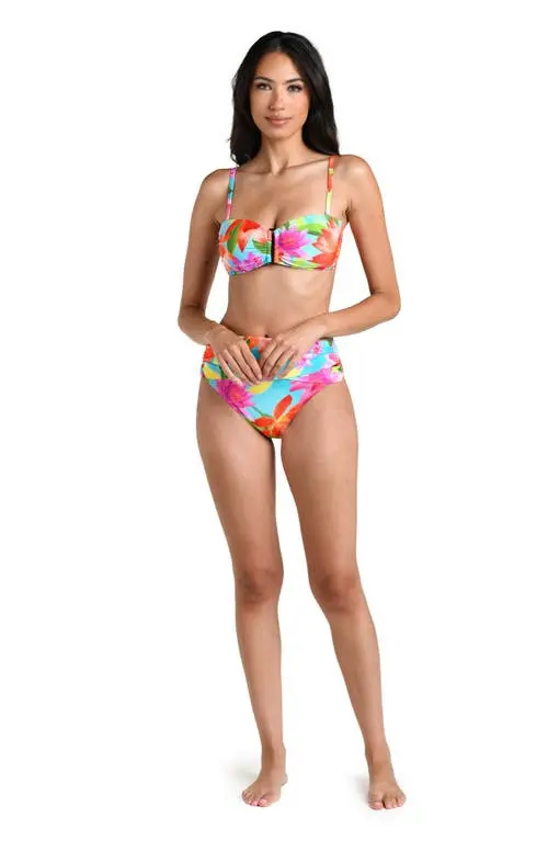 La Blanca Sunset Botanica Bandeau Bikini Top