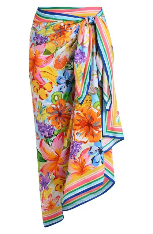 La Blanca Flora De Fruta Cover-up Sarong