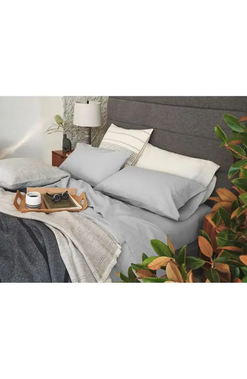COYUCHI Crinkled Organic Cotton Percale Sheet Set