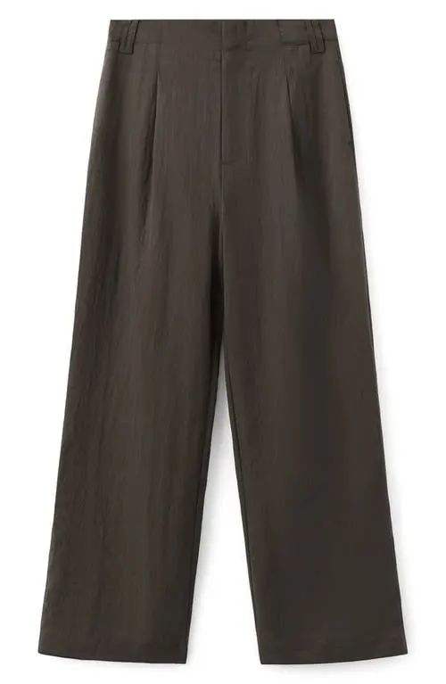 Mango Pleated Straight Leg Pants