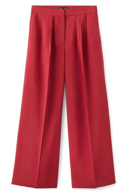 Mango Pleated Wide Leg Pants