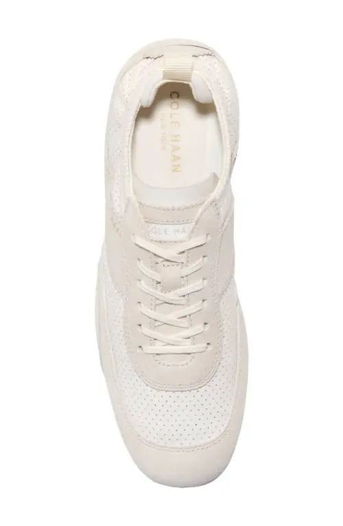 Cole Haan Grandpro Travina Perforated Sneaker - Ivory/ancient Scroll