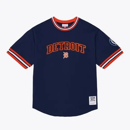 Mitchell & Ness Detroit Tigers Wild Pitch Ringer T-shirt - Navy