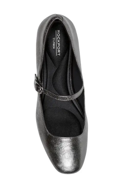 Rockport Niya Mary Jane Flat - Pewter