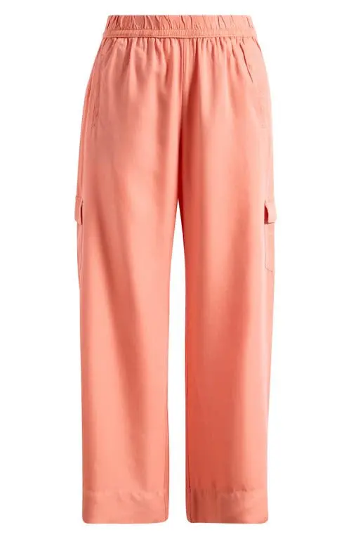 NIC+ZOE Eliot Wide Leg Cargo Pants - Persimmon