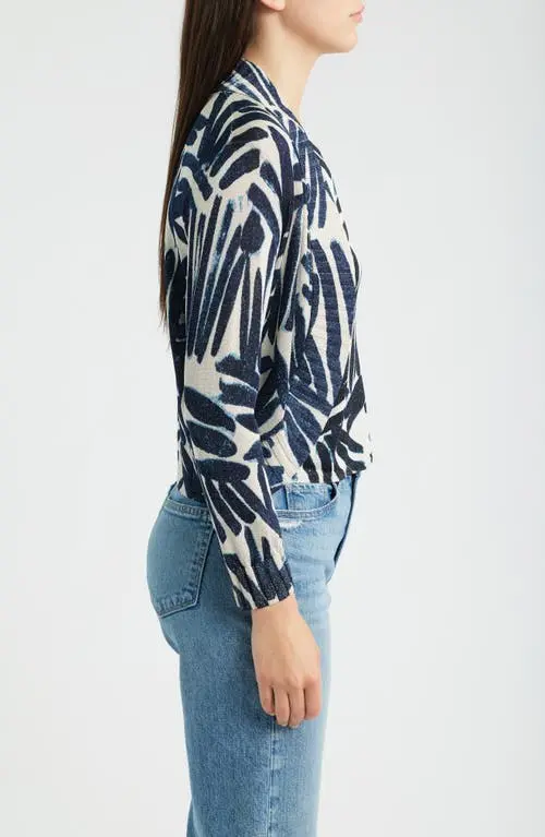 NIC+ZOE Painted Palms Cardigan