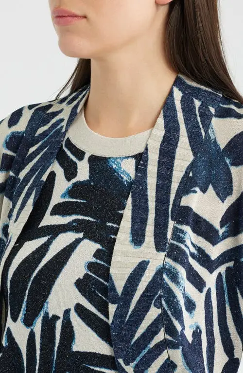 NIC+ZOE Painted Palms Cardigan