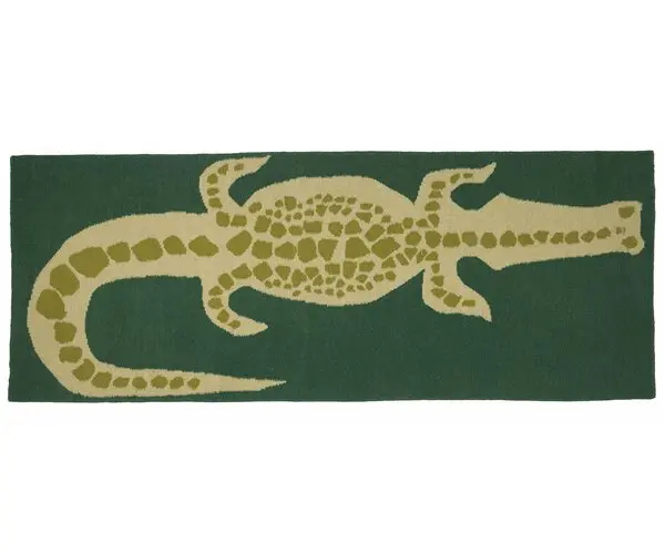 COLD PICNIC Wool Flat Weave Crocodile Runner