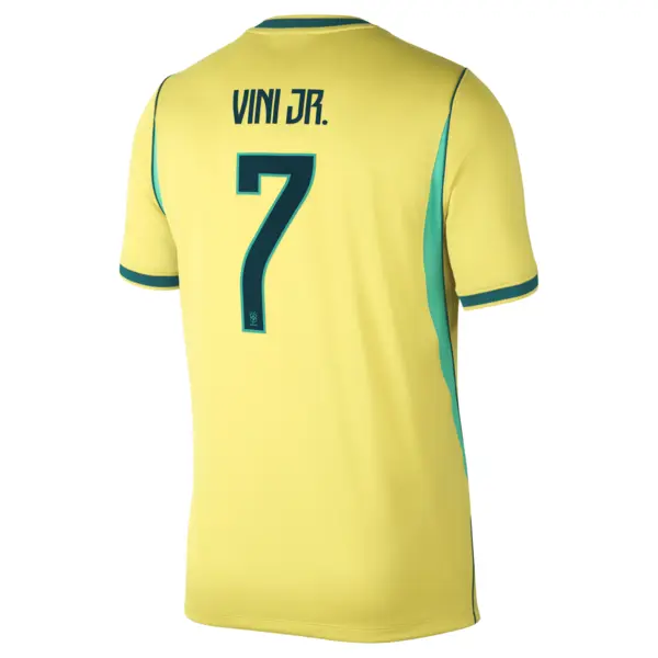 Nike Vinã­cius Jãºnior Brazil National Team 2026 Stadium Home Dri-fit Soccer Jersey - Yellow