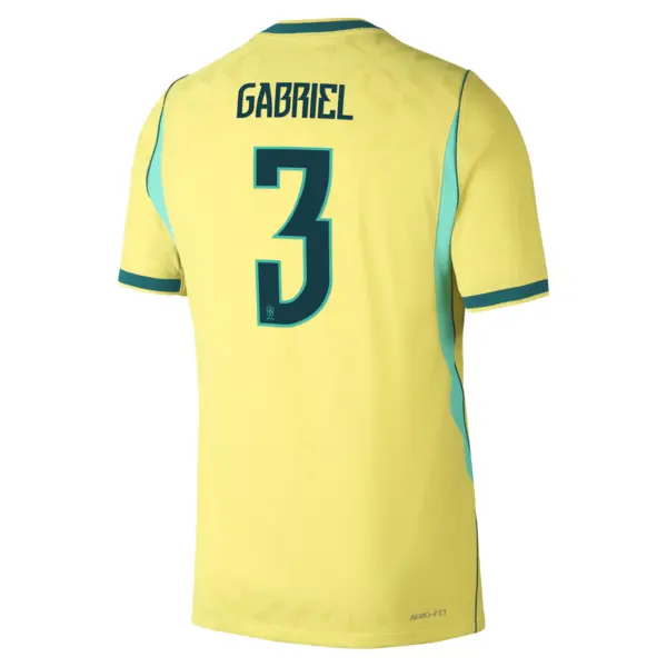 Nike Gabriel Magalhã£es Brazil National Team 2026 Match Home Dri-fit Adv Soccer Jersey - Yellow