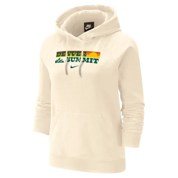 Nike Denver Summit Phoenix Fleece Oversized Hoodie - White