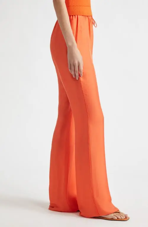 TOCCIN Nela Drawstring Flared Pants - Flame