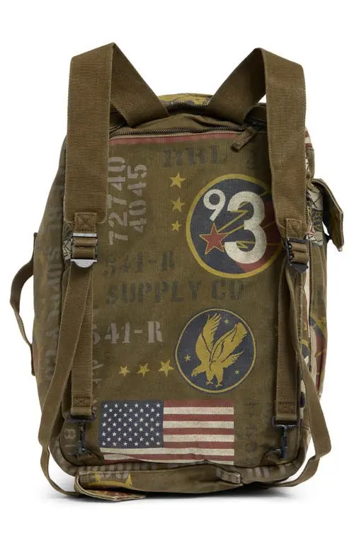 Double Rl Canvas Graphic Backpack