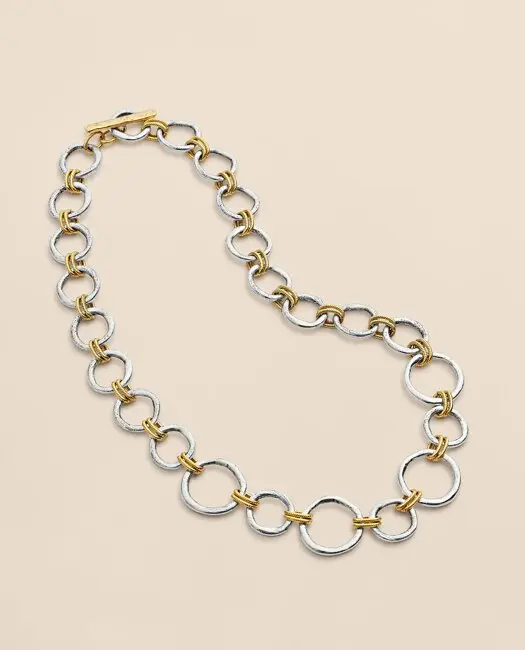 Brooks Brothers S Loni Paul Mixed-metal Necklace In Sterling Silver & 14k Plated Gold - Multicolor