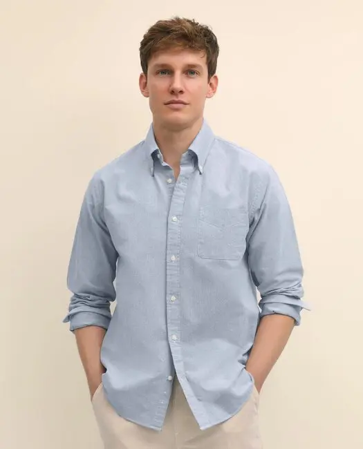 Brooks Brothers Friday Oxford Shirt - Blue